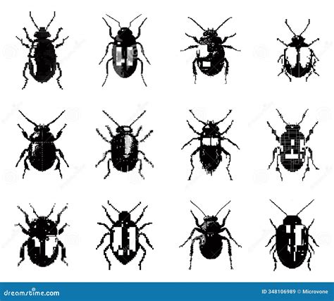 Pixelated Ladybug Simple Pixel Art Red Ladybug With Black Spots And