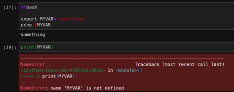 Python Access Variable Declared In A Bash Cell From Another Jupyter Hot Sex Picture