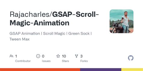 GitHub Rajacharles GSAP Scroll Magic Animation GSAP Animation Scroll Magic Green Sock