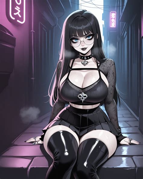 Careful~ She May Get Addicted To Your Cock 💋🖤 Goth Hentai