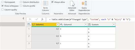 Solved Show Whitespace Option In Power Query Editor Of Po Microsoft Power Bi Community