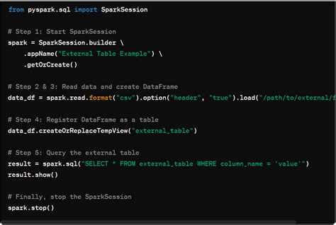 unlocking data potential leveraging external tables in apache spark for enhanced processing