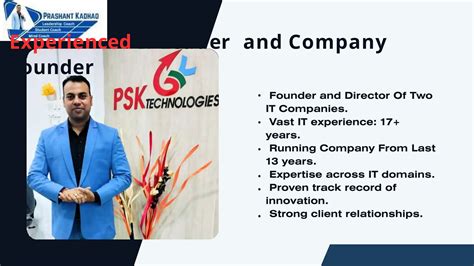 Career Information About Prashant Kadhao Ppt