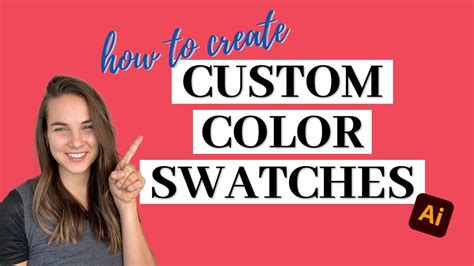 How To Create Custom Color Swatches In Adobe Illustrator Youtube