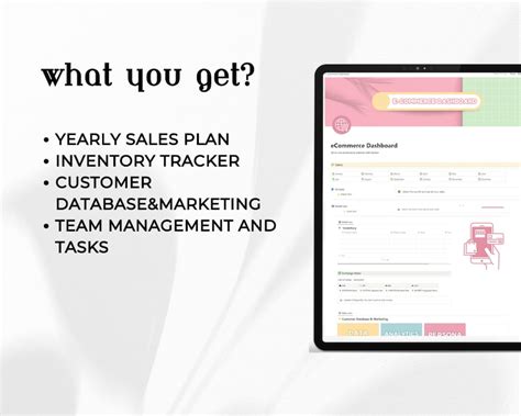 Notion Dashboard For Ecommerce Notion Template For Business Sales Tracker Online Seller