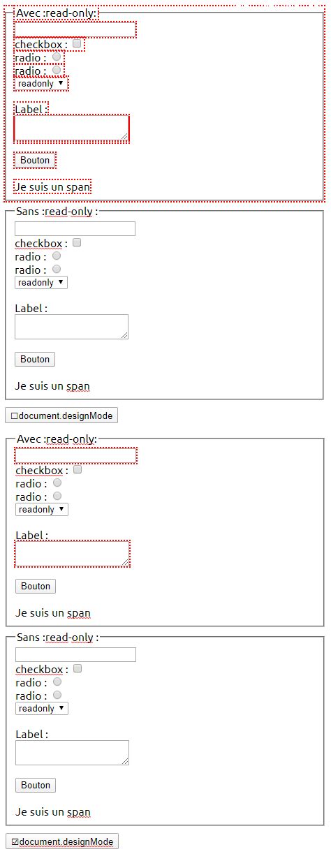 Read Only Css Exemple De Code Zone Css