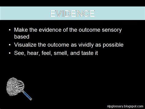 Nlp Glossary Nlp Well Formed Outcome Model