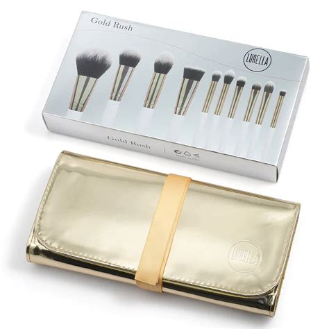 Lurella Cosmetics Gold Rush Brush Set Discount Beauty Boutique