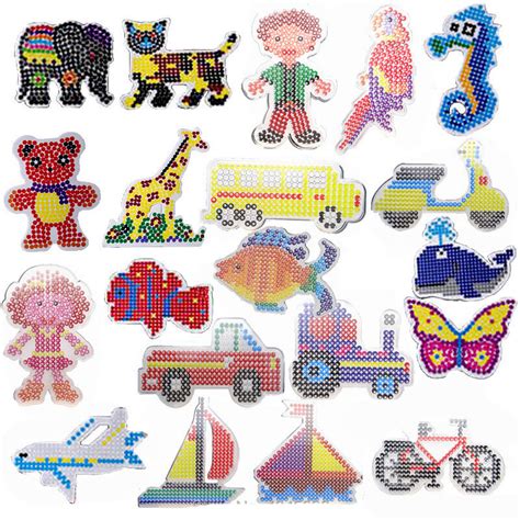 5mm Hama Beads Pegboards Diy Beads Tool Educational Perler Fuse Beadbond Patterns Jigsaw Puzzle