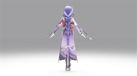 Raiden Shogun Genshin Impact 3d Model By Ilham45