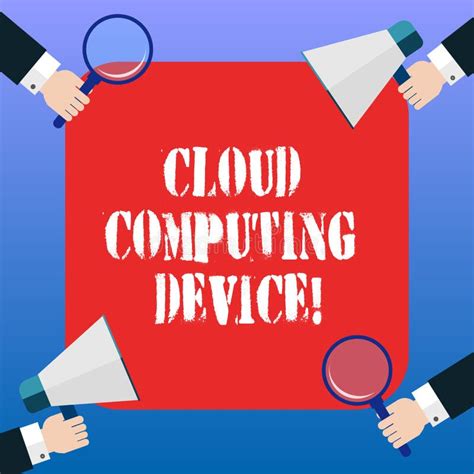 Handwriting Text Cloud Computing Device Concept Meaning Shared Pools