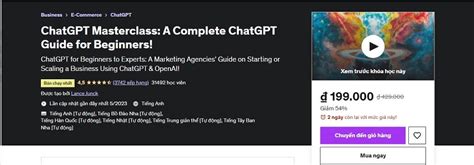 Khoá học ChatGPT từ căn bản đến nâng cao Top 5 khoá học tốt nhất
