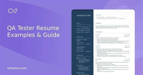 8 QA Tester Resume Examples Guide For 2024