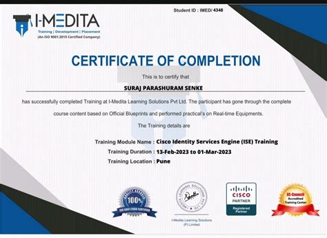 Suraj Senke On Linkedin Cisco Ise Netwoking Networksecurity