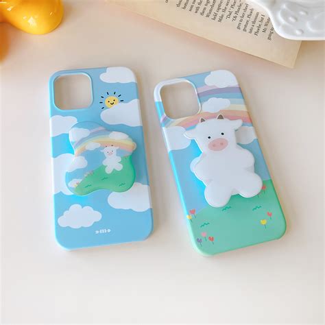 뭉게구름 흰소 폰케이스 톡세트 커플 케이스 폴드4 아이폰14 데코덴 하드 폰케이스 카드수납 범퍼 클리어 S23 Z플립4 S22 울트라 폴드4 A32