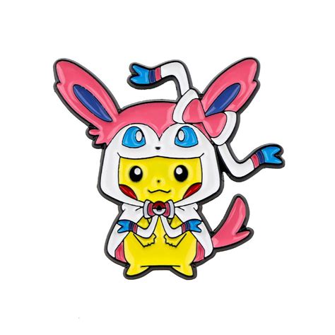 Pokemon ‘pikachu X Sylveon Enamel Pin Distinct Pins