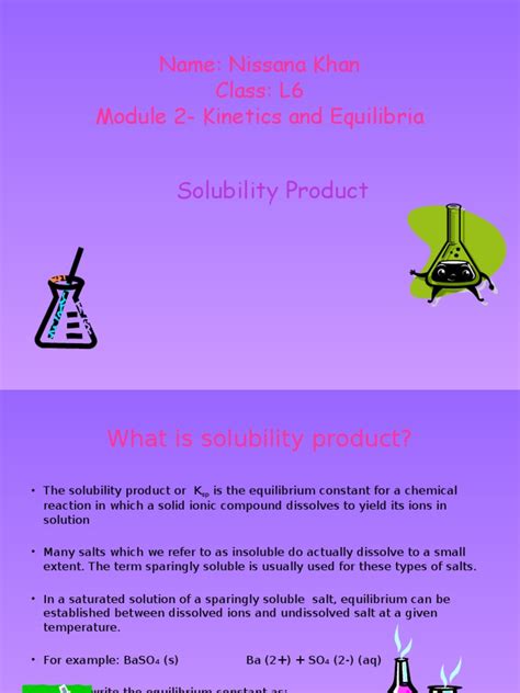 Solubility Product Final Download Free Pdf Solubility Chemical