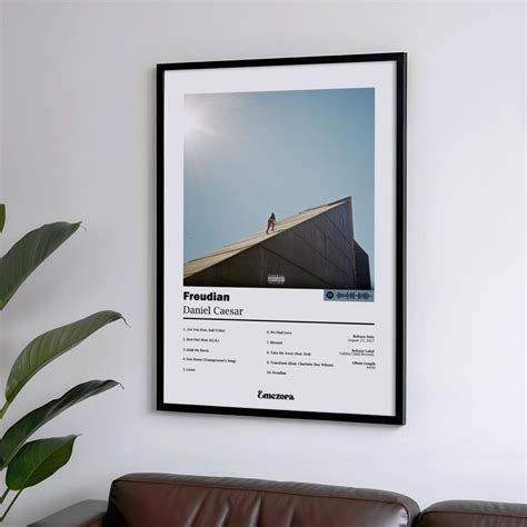 Freudian Poster Daniel Caesar Album Cover Print Aesthetic Rnb Wall