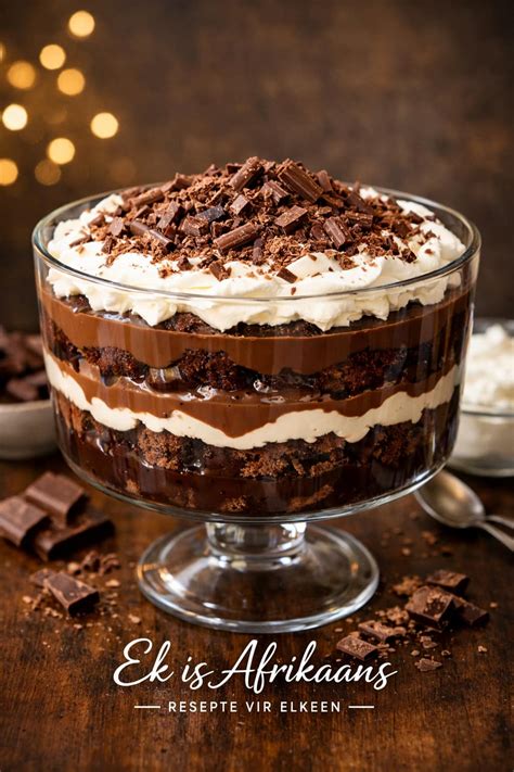 Ek Hier Gaan Ons N Heerlike Sjokolade Trifle Wat Altyd N Wenner