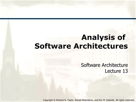 13 Analysis Ofsoftwarearchitectures Ppt