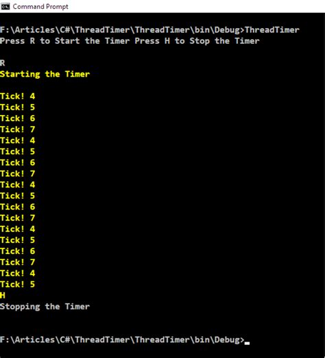 System Threading Timer In C Explained With Examples Owlcation
