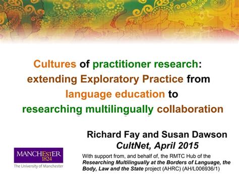 Cultures Of Practitioner Research Extending Exploratory Practice From Language Education To