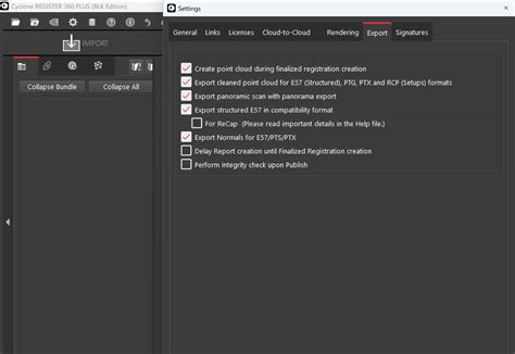 Leica Scanner Guide Setup Export Settings