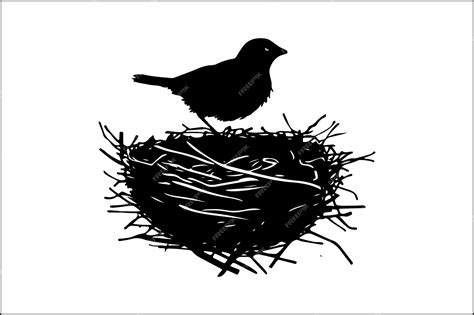 Premium Vector Bird Nest Vector Art Illustration Bird Nest Vector Art Illustration Free Download