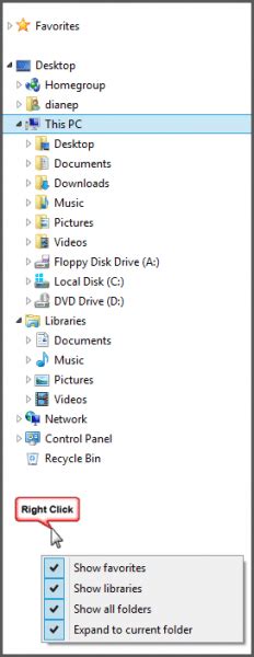 Remove Libraries And HomeGroup From Windows Explorer