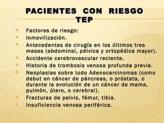Tromboembolia Pulmonar 2 Ppt