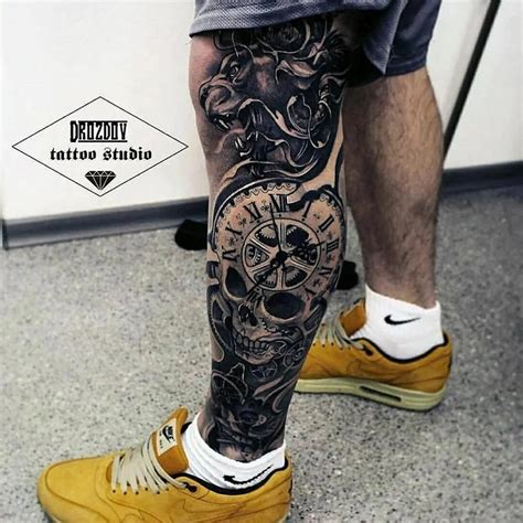 Татуювання ескізи на ногу 75 Фото Ідей