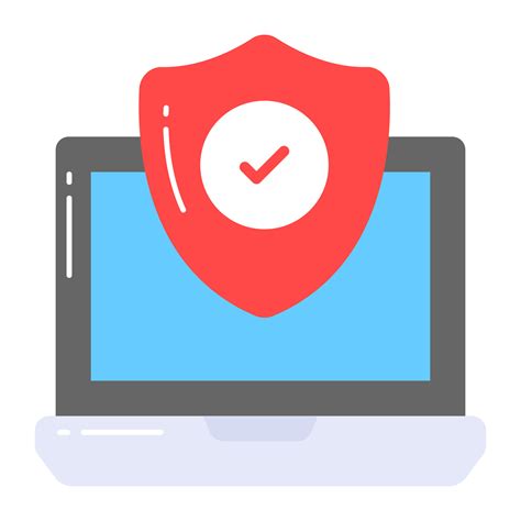 Protection Shield With Laptop Vector Design Of Laptop Security 20939261 Vector Art At Vecteezy