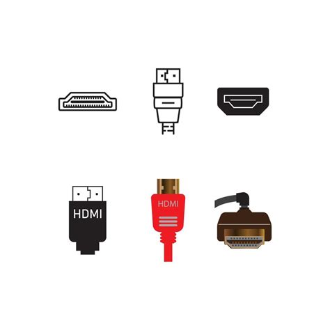 Hdmi Icon Vector Illustration Design Template 10416194 Vector Art At Vecteezy