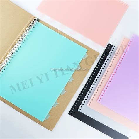 A4 A5 A6 B5 Binder Divider PP Index Page Dividers Multicolor Cute Shape Tab Dividersr For