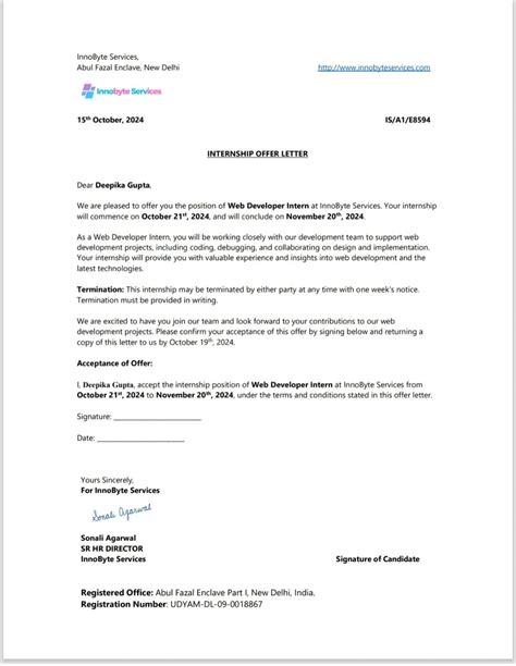 Deepika Gupta On Linkedin Internship Webdevelopment Innobyteservices