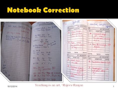 Notebook Correctionexercise Book Correction Methods
