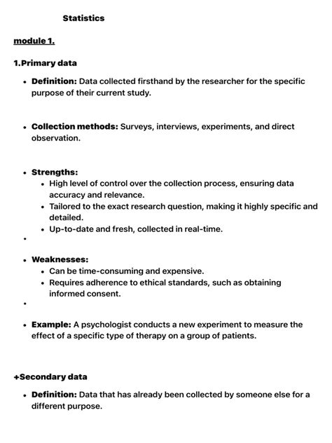 Statistics Note Pdf Sampling Statistics Statistics