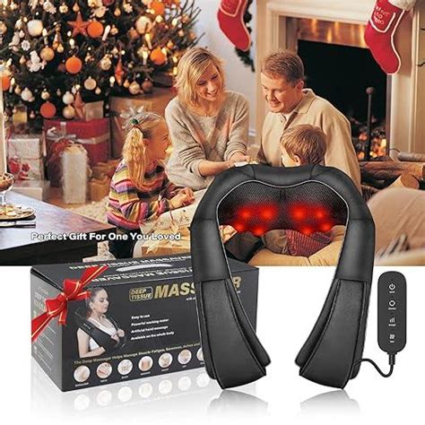 Ikristin Neck Massager Back Massage With Heatshiatsu Shoulder Massager