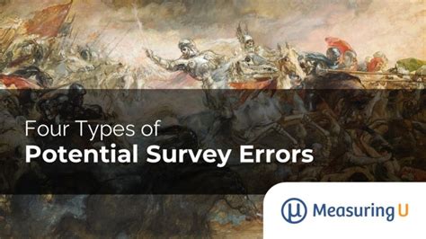 Four Types Of Potential Survey Errors MeasuringU