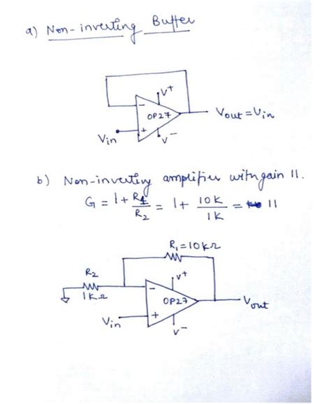 solved c inverting butter d inverting amplifier with gain