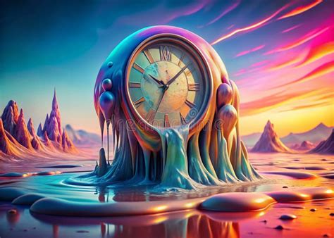 A Surreal Melting Clock A Visual Metaphor For Times Urgency And The Importance Of Reminders