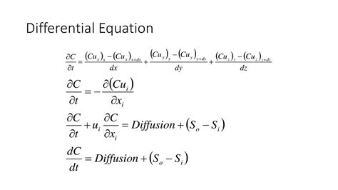 Advection Diffusion Equation Ppt Download