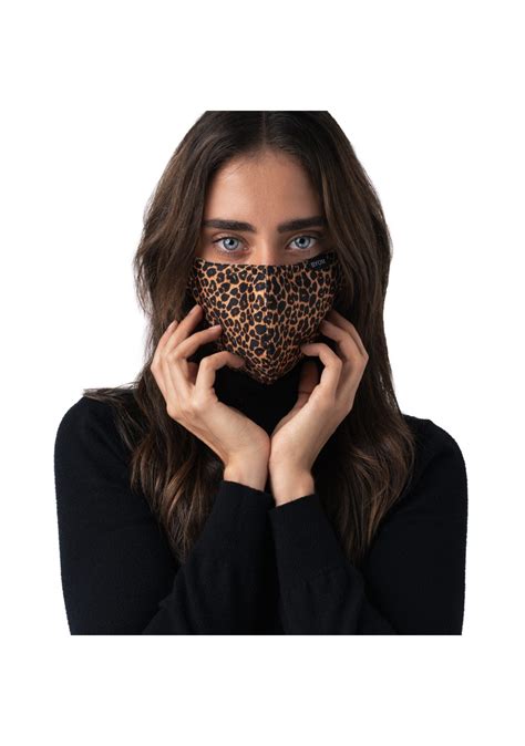 Leopard Print Face Masks Designer Leopard Print Filter Face Mask