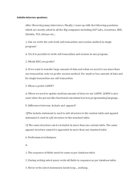 Deloitte Interview Questions Pdf Database Index Databases