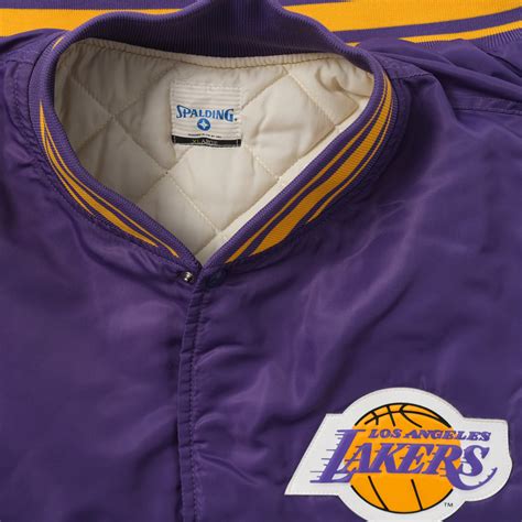 Vintage Deadstock Los Angeles Lakers Bomber Jacket Xlarge Double