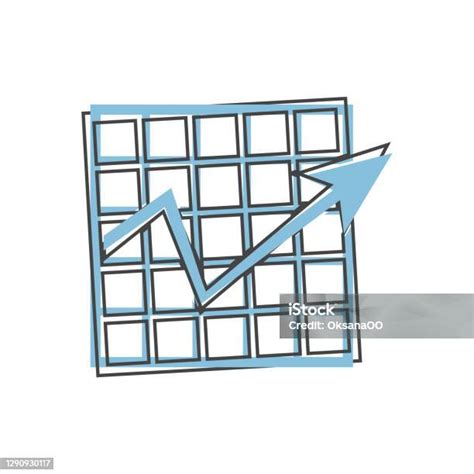 흰색 격리 된 배경에 만화 스타일에 벡터 비즈니스 그래프 아이콘 개념에 대한 스톡 벡터 아트 및 기타 이미지 개념 개선 경영자 Istock