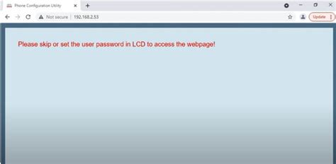 Accessing IP Phone Web Interface With Obsolete Firmware VoIPstudio