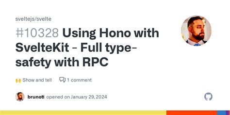 Using Hono With Sveltekit Full Type Safety With Rpc · Sveltejs Svelte
