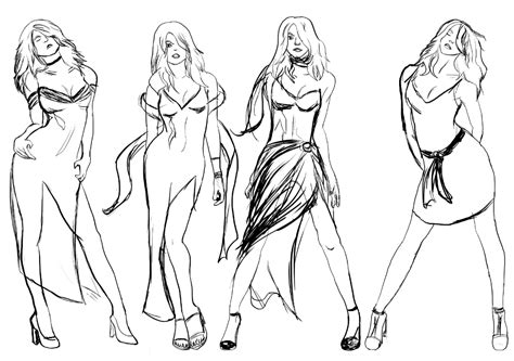 Inital Character Sketches Client Said Too Sexy Behance Inital Character Sketches Client Said Too Sexy Behance