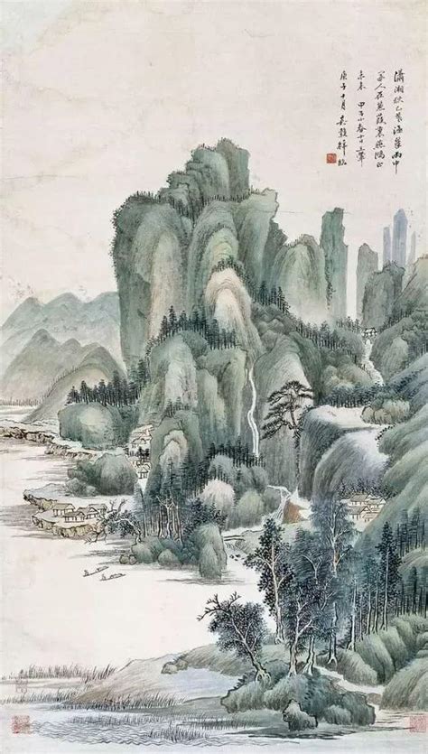 艺术世界奇伟雄厚的吴谷祥山水画欣赏 知乎